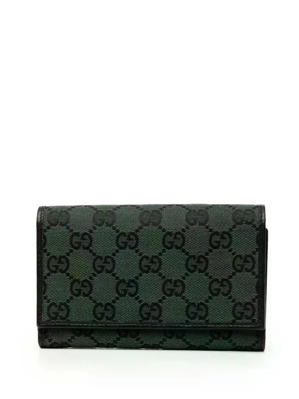 Gucci 2000-2015 Gg Canvas Trifold Wallet Long Wallets