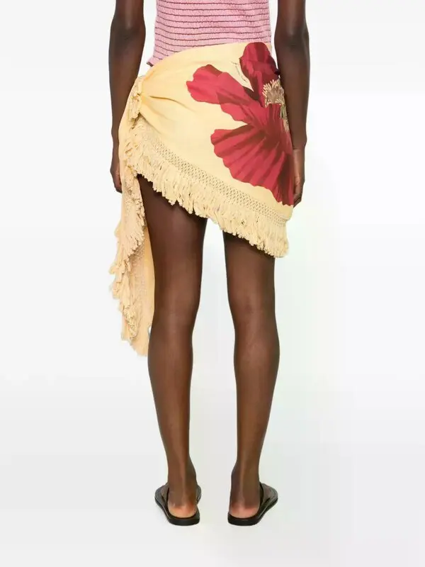 Farm Rio Floral-print Fringed-hem Sarong
