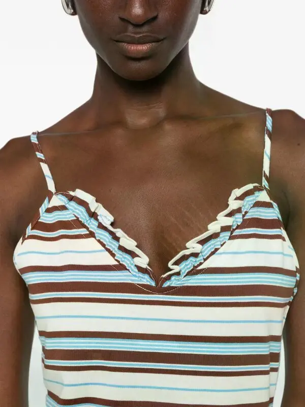 Posse Nadine Ruffle-trim Tank Top