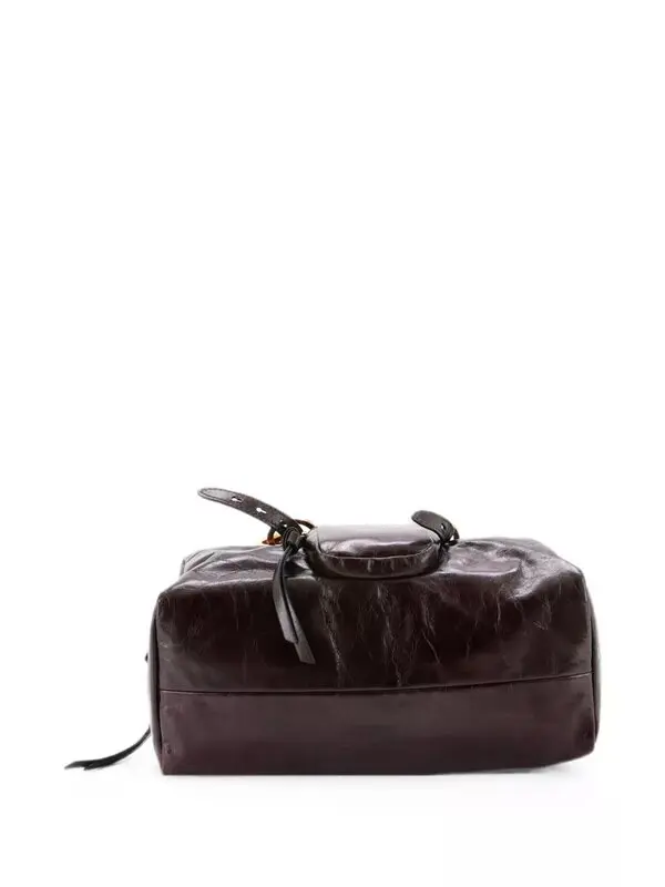 Prada Dangle Top Handle Bag Leather Medium Shoulder Bag