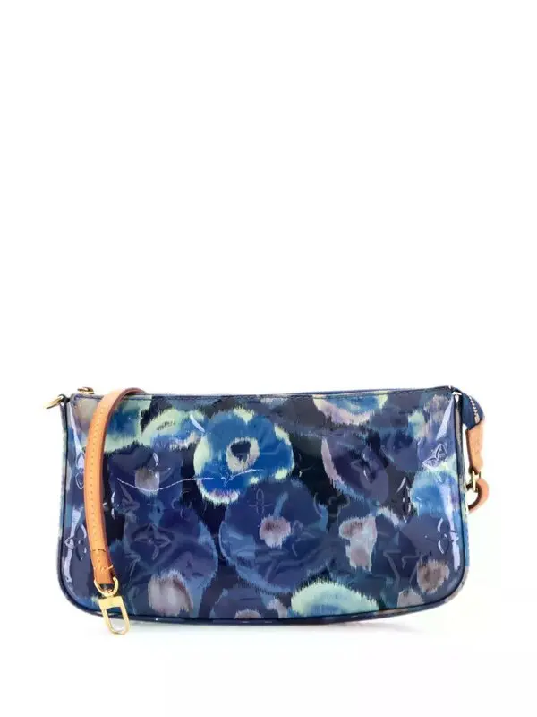 LOUIS VUITTON Pochette Accessoires Nm Limited Edition Monogram Vernis Ikat Shoulder Bag - Blue