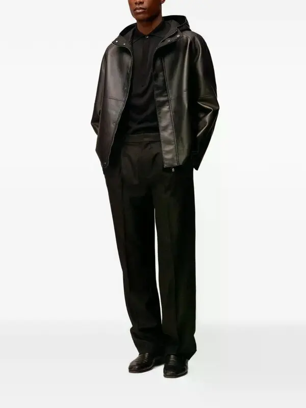 RETORI Hooded Leather Jacket