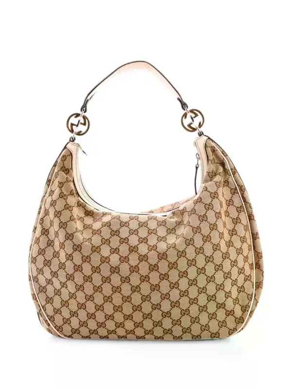 Gucci Twins Gg Canvas Large Hobo Bag