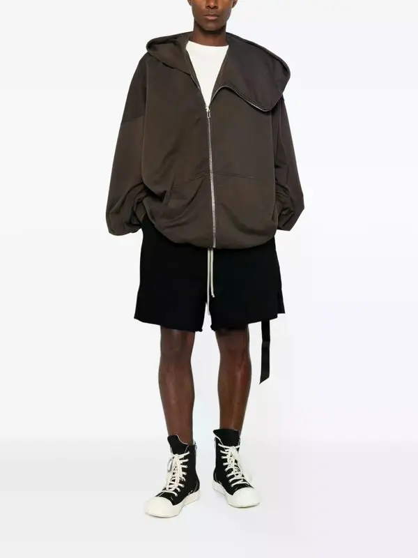 Rick Owens Mountain Asymmetric Zip-up Hoodie