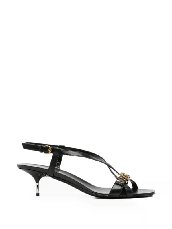 Versace Marisa Leather Sandals - Black