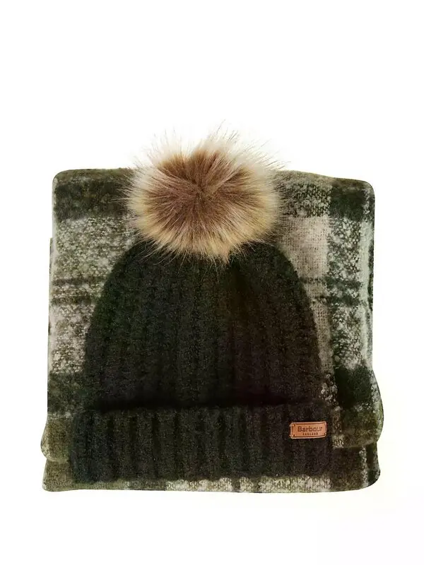 Barbour Saltburn Scarf And Beanie Set