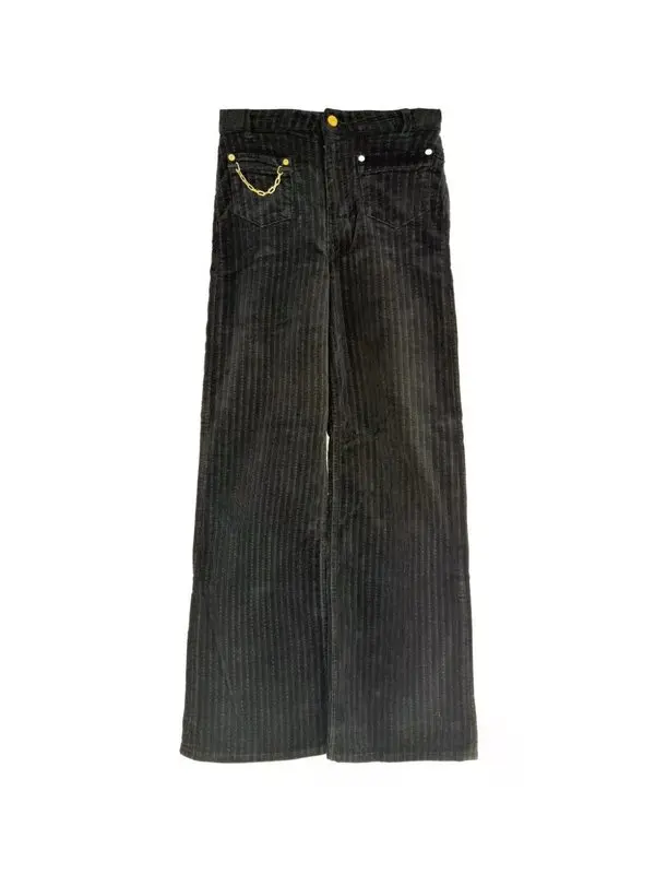 GANNI Magny Chain-accent Trousers - Black