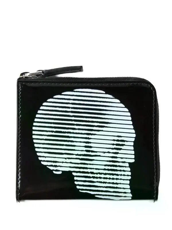 Alexander McQueen Zip-around Leather Wallet - Black