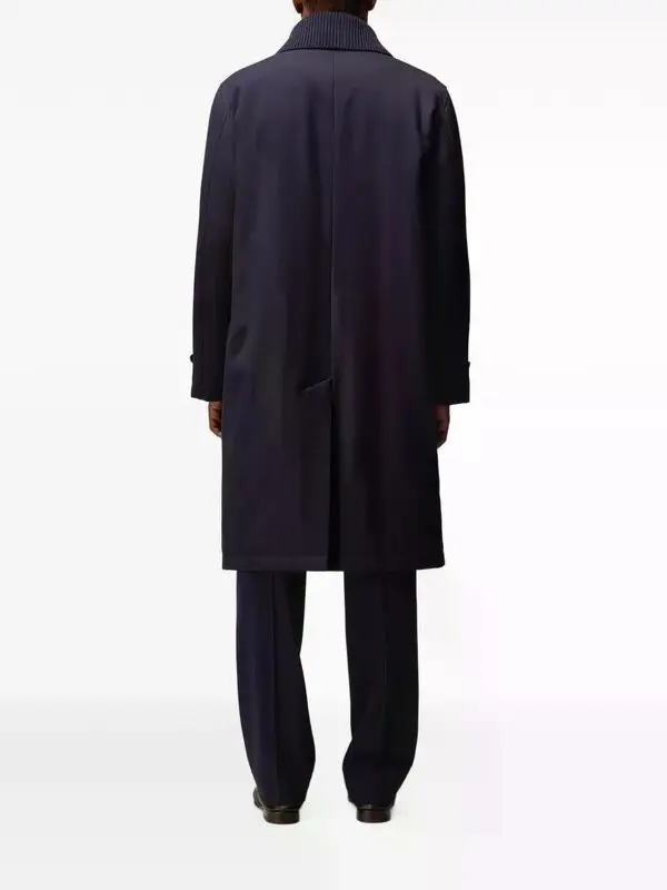 RETORI Detachable-collar Wool-gabardine Coat