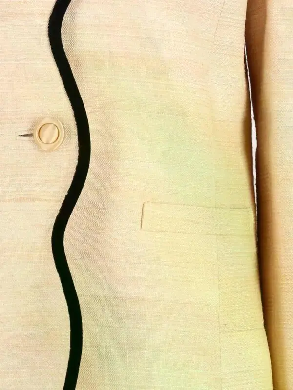 Valentino Garavani Scalloped-edge Silk-linen Jacket