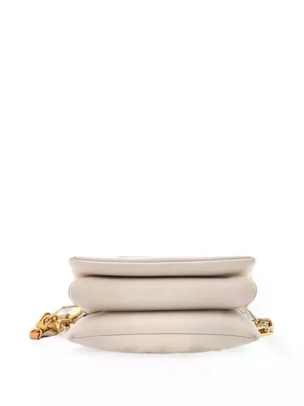 LOUIS VUITTON Coussin Pm Monogram Embossed Lambskin Crossbody Bag - White