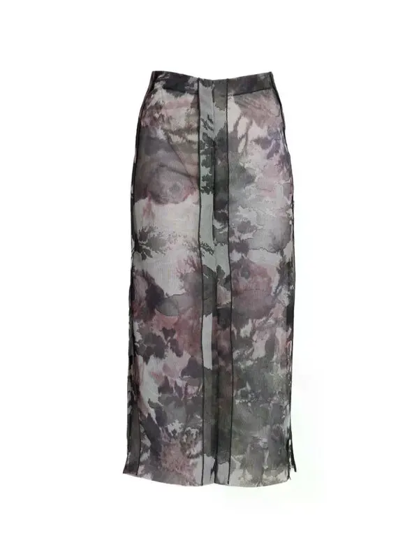 Erdem Floral-print Jacquard Skirt