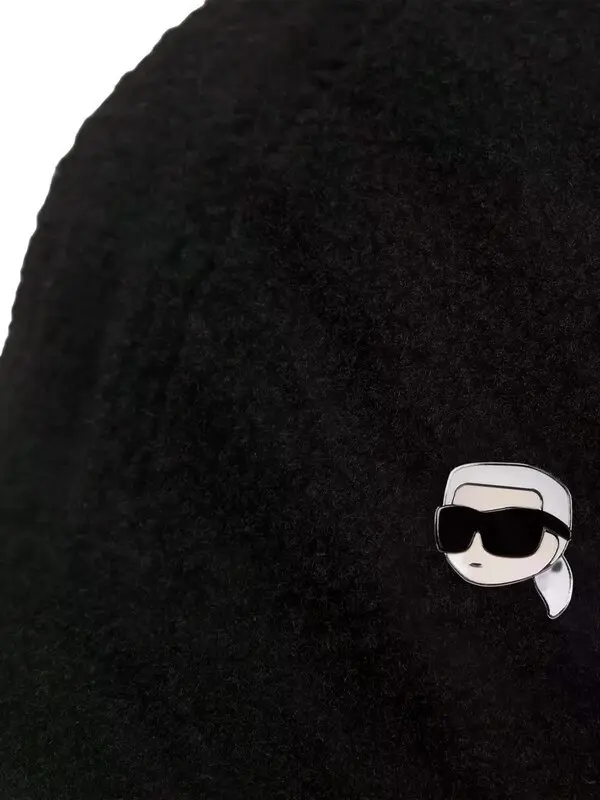 Karl Lagerfeld Ikon Shearling Cap