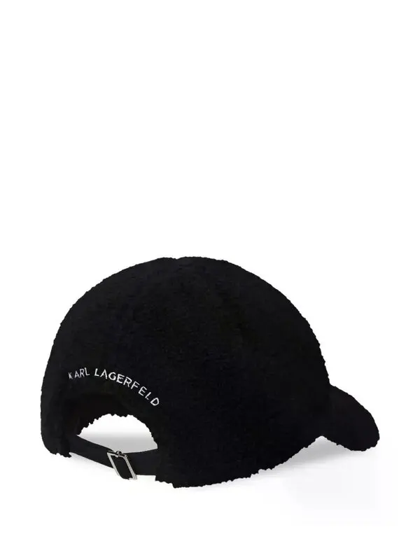 Karl Lagerfeld Shearling Baseball Cap