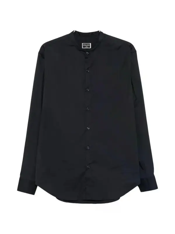 Giorgio Armani Mandarin-collar Long-sleeve Shirt