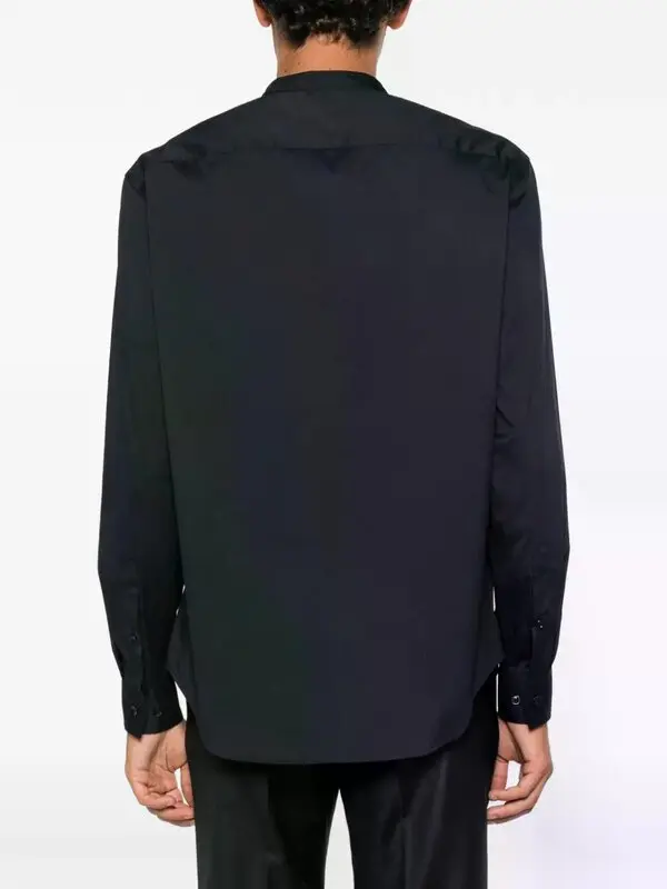 Giorgio Armani Mandarin-collar Long-sleeve Shirt