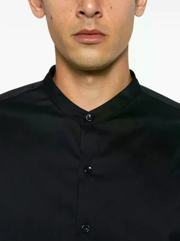 Giorgio Armani Mandarin-collar Long-sleeve Shirt