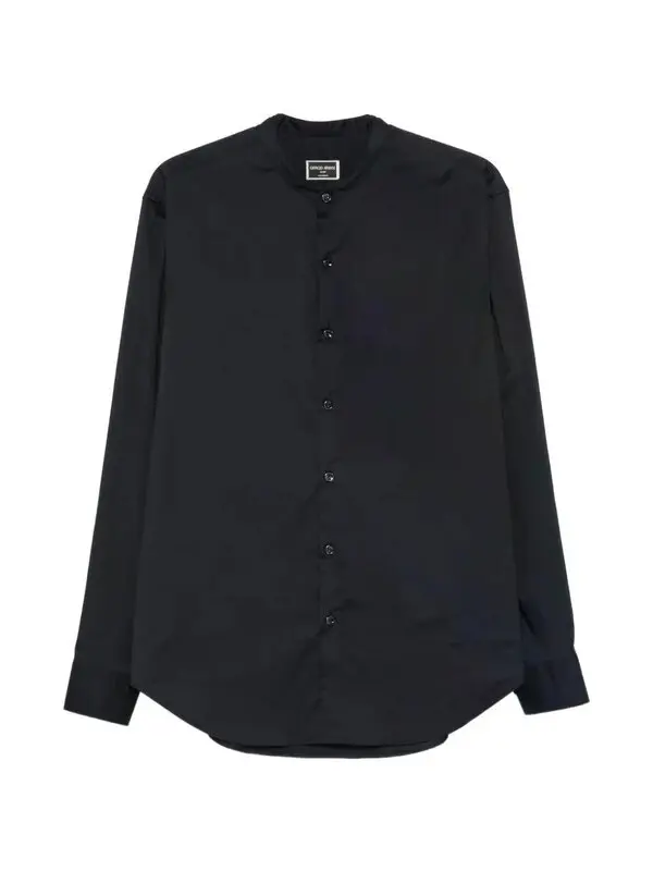 Giorgio Armani Mandarin-collar Long-sleeve Shirt
