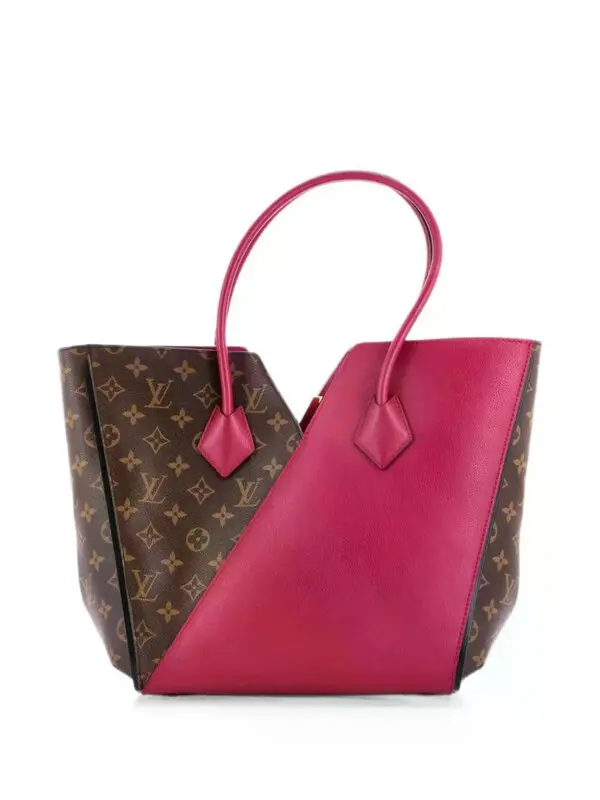 LOUIS VUITTON Kimono Handbag Monogram Canvas And Leather Mm Tote Bag - Brown