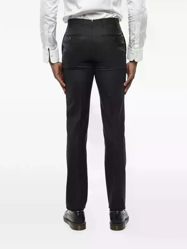 Corneliani Flat-front Virgin Wool Trousers