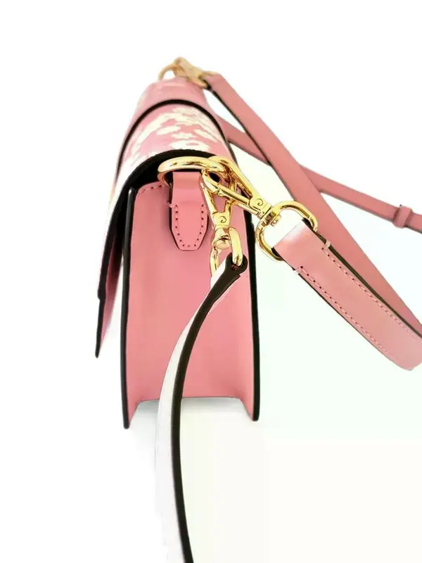 Michael Kors Floral-print Logo-plaque Shoulder Bag