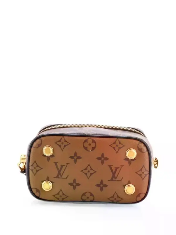 LOUIS VUITTON Reverse Monogram Canvas Pm Vanity Satchel - Brown