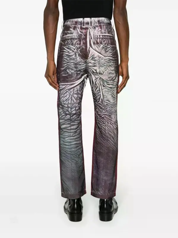 KANGHYUK Abstract Print Drop-crotch Trousers