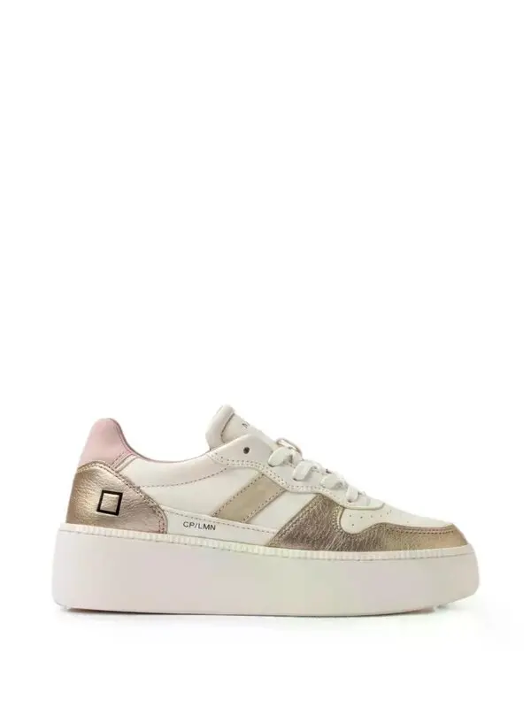 D.a.t.e. Court Platform Sneakers - Neutrals