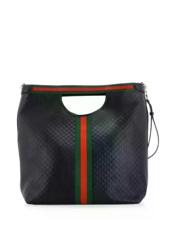 Gucci Giglio Convertible Shopper Guccissima Leather Large Tote Bag