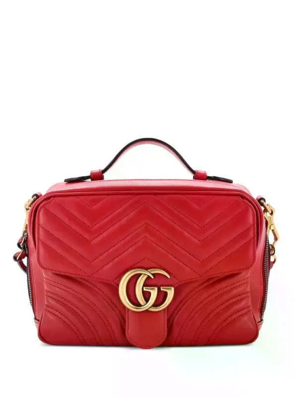 Gucci Gg Marmont Matelassé Leather Camera Bag - Red
