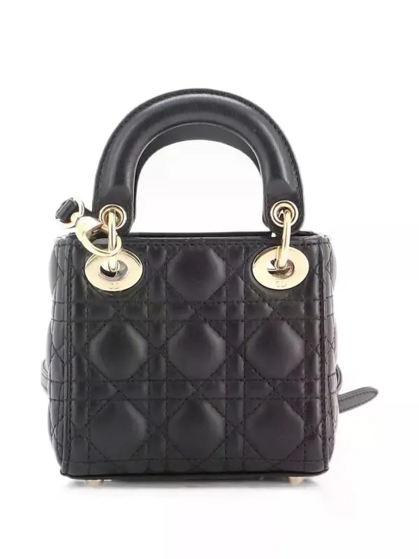 Dior Lady Bag Cannage Quilt Lambskin Micro Shoulder Bag