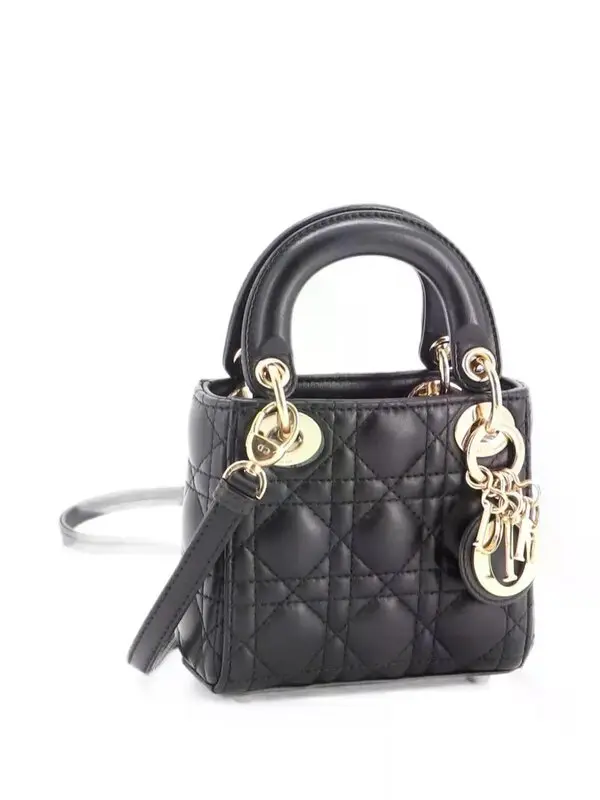 Dior Lady Bag Cannage Quilt Lambskin Micro Shoulder Bag