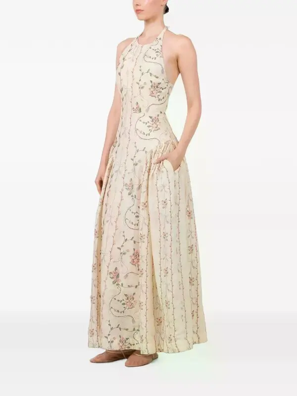 Agua Bendita Balsa Navegante Maxi Dress