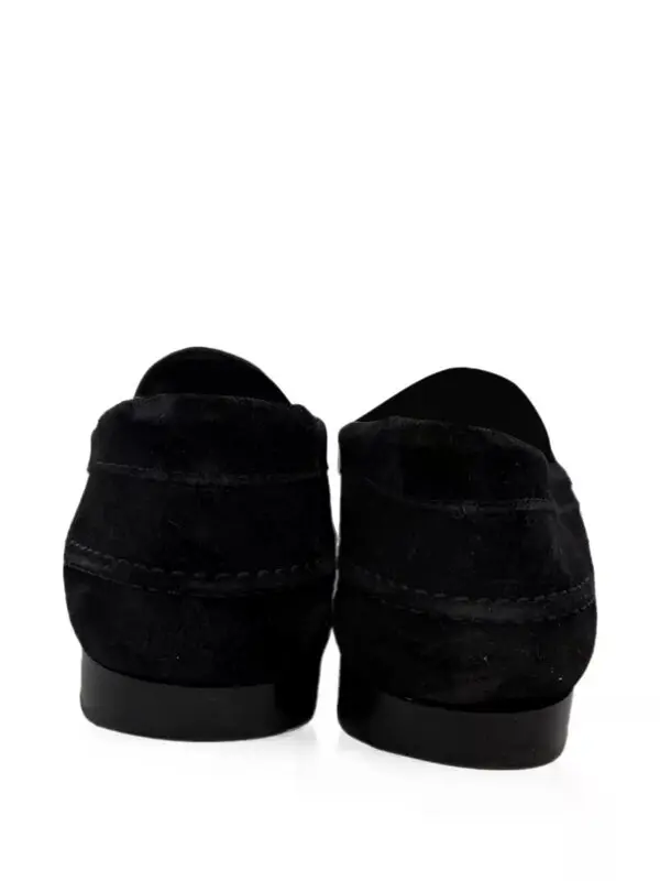 THE ROW Ruth Suede Loafers - Black