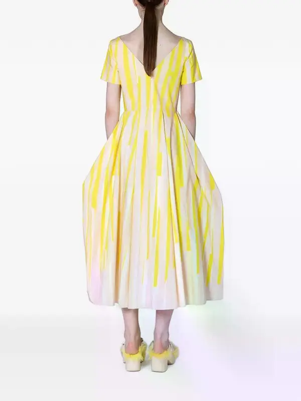 ROKSANDA Vaela Abstract-print Midi Dress