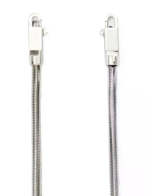 Rick Owens Crossbody Snake Chain - Silver