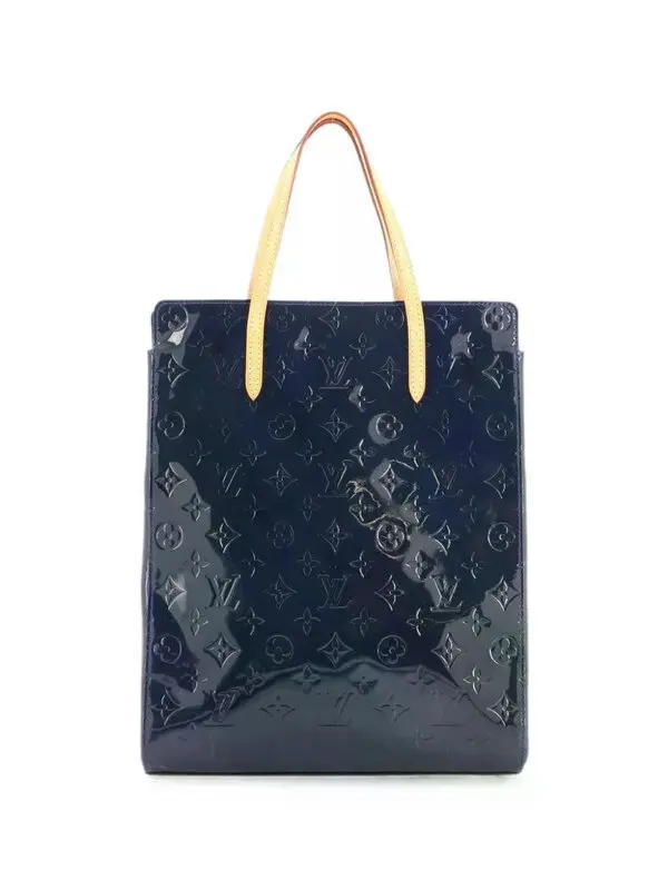 LOUIS VUITTON Catalina Handbag Monogram Vernis North South Tote Bag - Blue