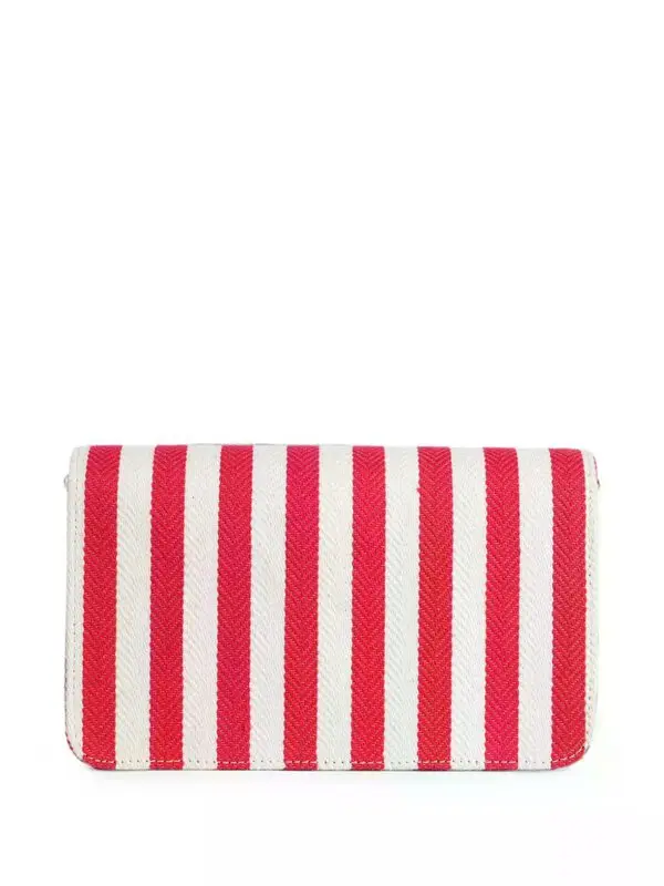 Roberto Festa Rhinestone Buckle Shoulder Bag - Red