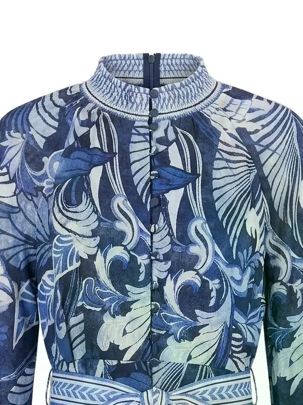 Hale Bob Floral-print Belted Dress