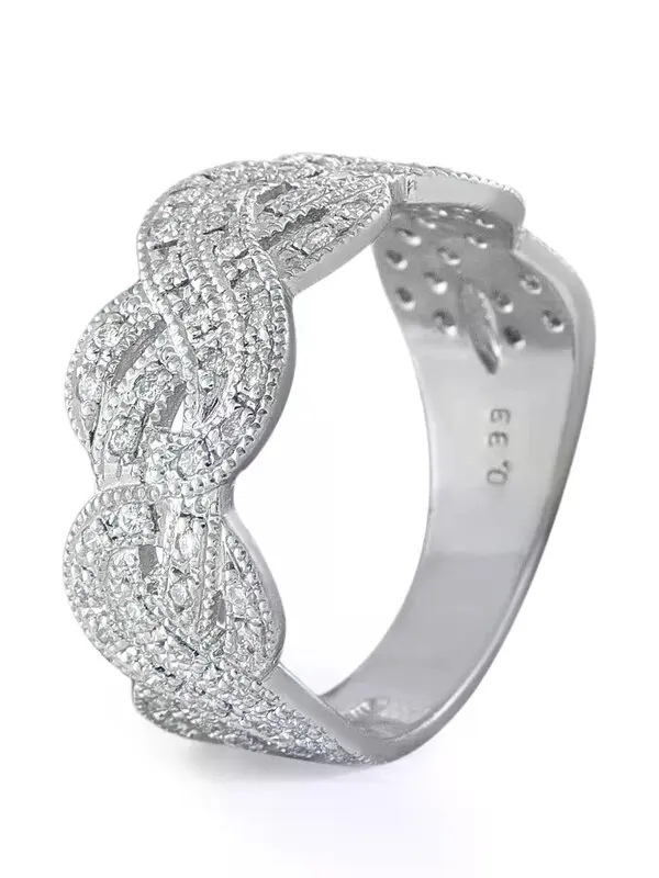LB EXCLUSIVE Twisted-effect Diamond Ring - Silver