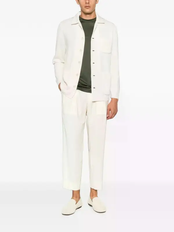 BRIGLIA 1949 Pleated-detail Cropped Trousers