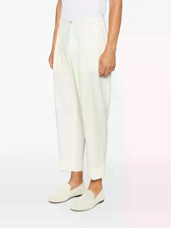 BRIGLIA 1949 Pleated-detail Cropped Trousers