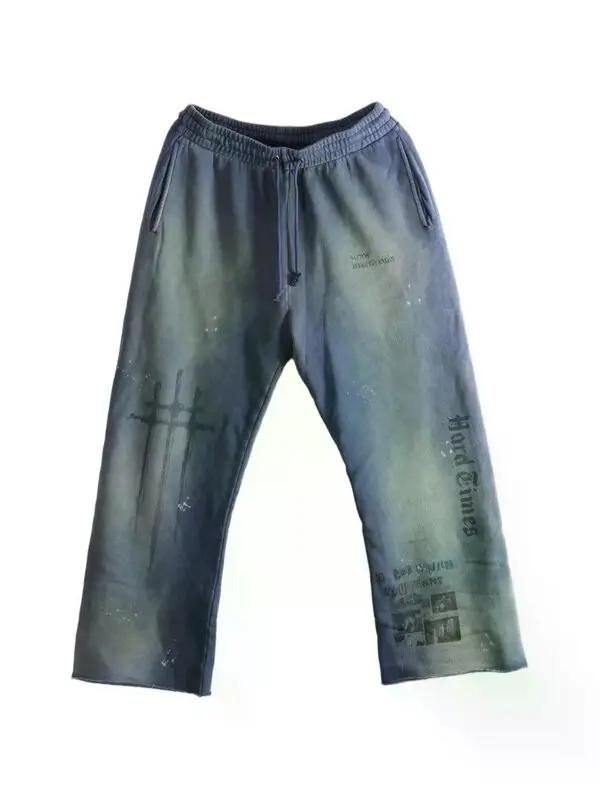 SAITOS Graphic-print Track Pants - Blue