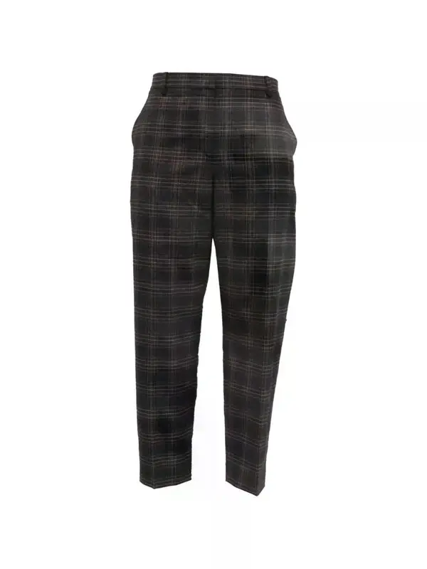 Theory Treeca Plaid Trousers
