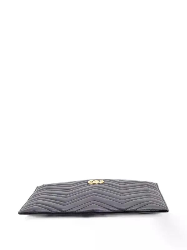 Gucci Gg Marmont Matelasse Leather Pouch