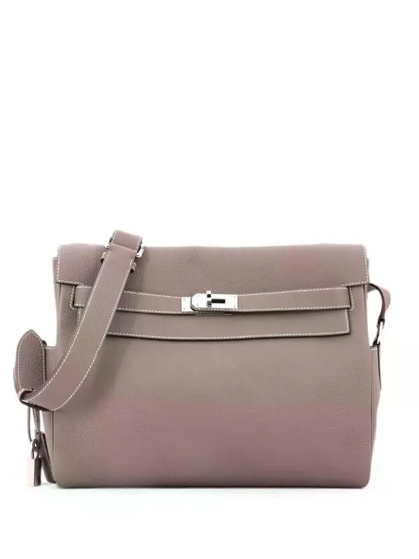 Hermès Kelly Messenger Bag Togo Gm Crossbody Bag - Grey