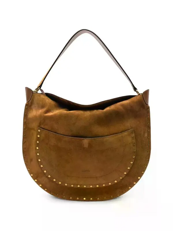 Isabel Marant Étoile Oskan Studded Shoulder Bag - Brown