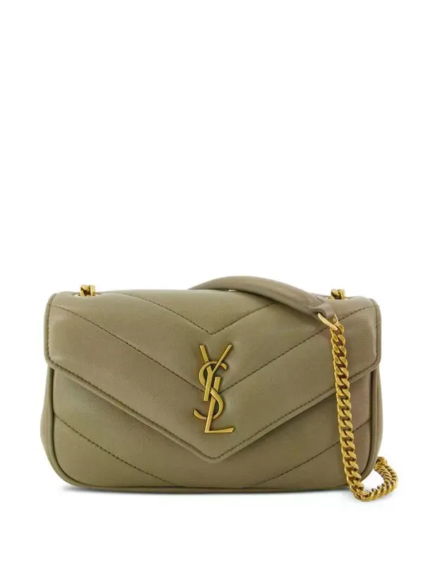 Saint Laurent Loulou Mini Bag In Lambskin - Green