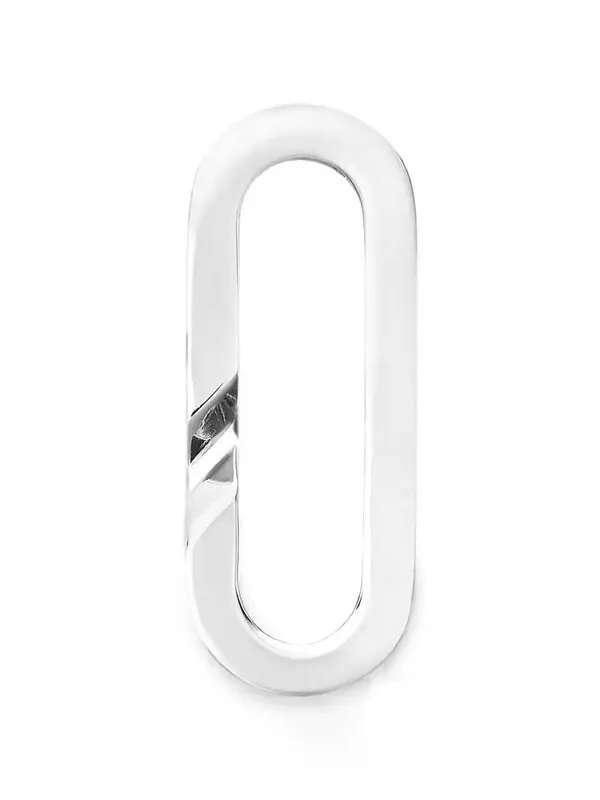 BIZZOTTO GIOIELLI 18k White Gold Open-link Paperclip Pendant - Silver
