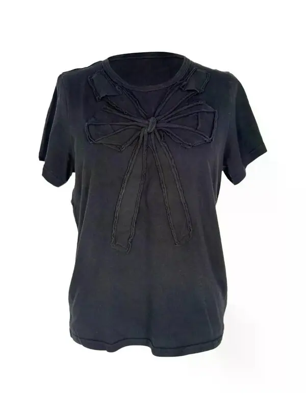 Marc Jacobs Bow-detailed T-shirt - Black